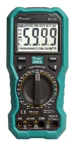 Multimetro Digital Proskit True Rms Mt-1707 Tester Multimetro Digital Proskit True Rms Mt-1707 Tester