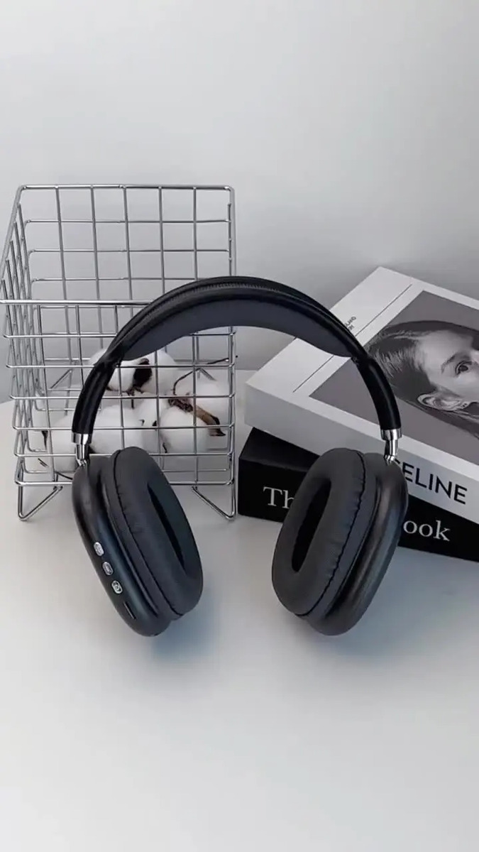 Auriculares Inalámbricos Diadema Con Micrófono 400mah Negro Diadema P9 ...
