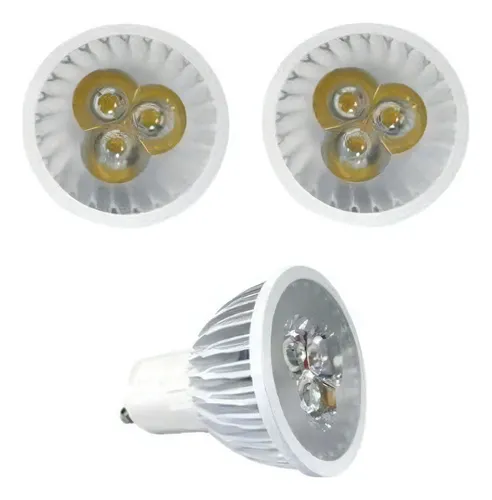 Lâmpada Led Dicroica 3w Gu10 2700k Bivolt Branco Quente 220v Mercadolivre