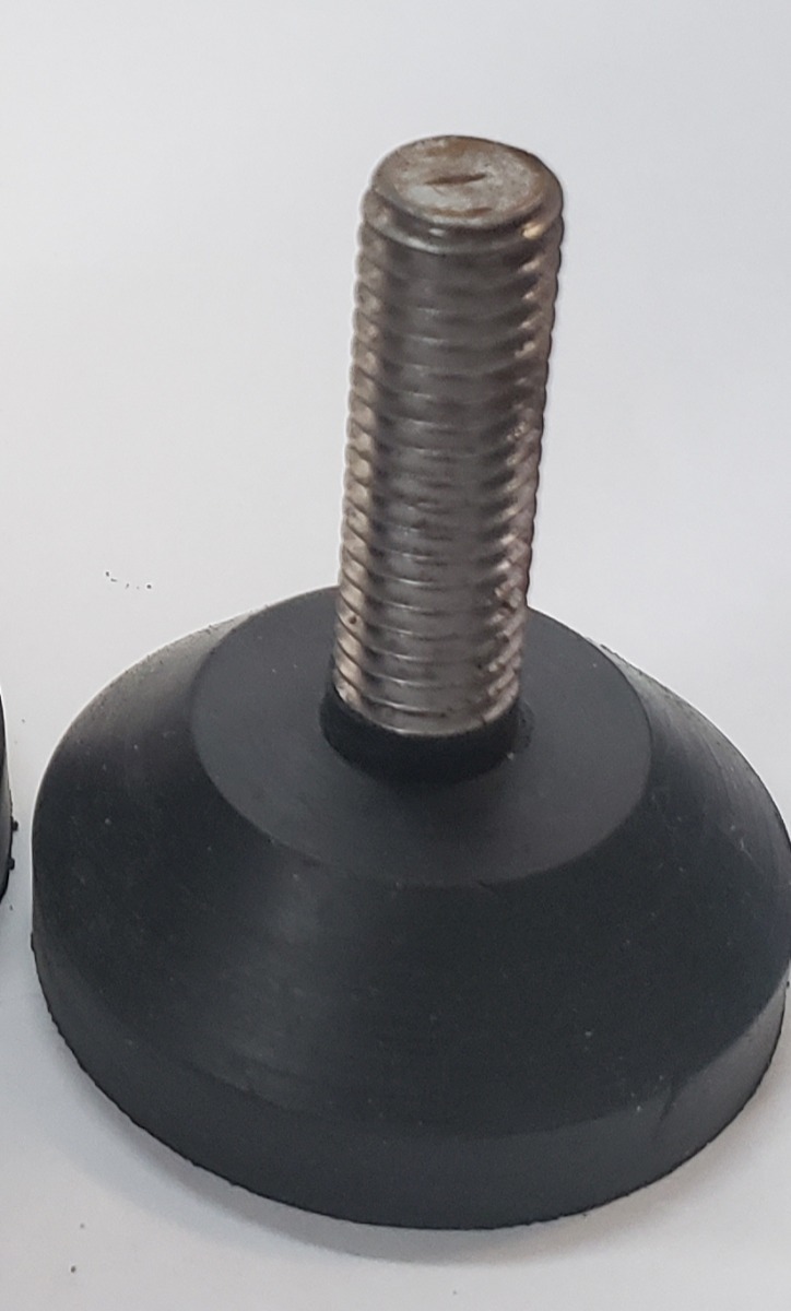 Pé De Borracha Diam 40mm Rosca 3 8 30mm 4pçs Mercado Livre