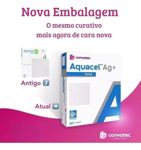 Curativo/placa Aquacel Ag+ Extra Hidrofibra Com Prata Caixa à venda em ... Curativo/placa Aquacel Ag+ Extra Hidrofibra Com Prata Caixa à venda em ...