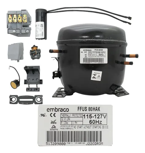 Compresor Refrigerador Embraco Ffus80hak-116 Original | Envío gratis