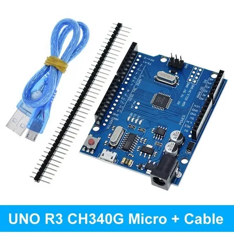 Placa Compatible Arduino Uno Ch340 + Cable Usb Placa Compatible Arduino Uno Ch340 + Cable Usb