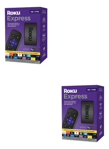Kit Com 2 Receptor Streaming Express Player Full Hd Roku | Parcelamento ... Kit Com 2 Receptor Streaming Express Player Full Hd Roku | Parcelamento ...