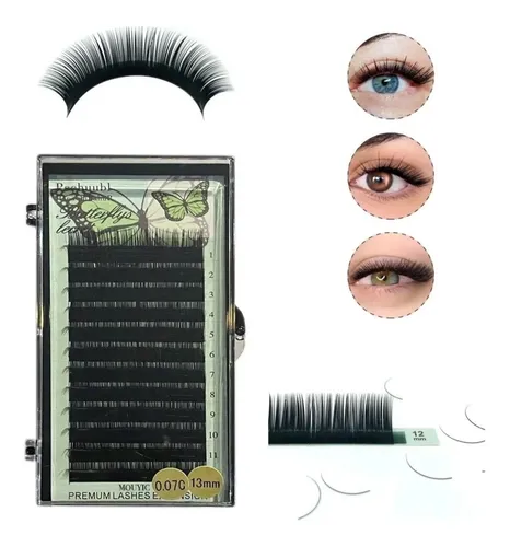 Blister Extensiones Pestañas Mink Mixto 1 A 1 C Lash Meses Sin Interés