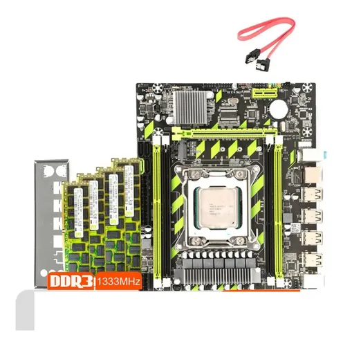 Kit Placa Mãe X79g + Xeon E5-2620v2 + Ddr3 16gb Atermiter ... Kit Placa Mãe X79g + Xeon E5-2620v2 + Ddr3 16gb Atermiter ...