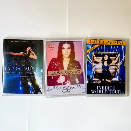 Dvd Laura Pausini Inedito World Tour Circo Massimo Vina Del