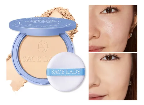Sace Lady Base De Maquillaje Polvo Compacto Fijador Matte | Meses sin ...
