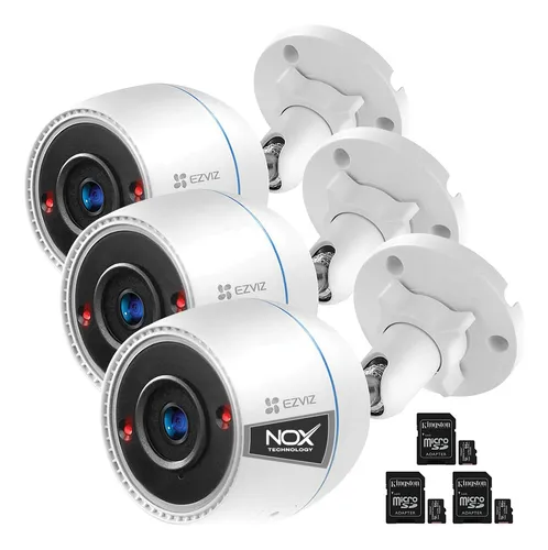 Combo X 3 Camara De Seguridad Wifi Ezviz H3c 1080p Sd 64gb Combo X 3 Camara De Seguridad Wifi Ezviz H3c 1080p Sd 64gb