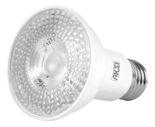 Foco Led Par 20 6w Luz Calida Ip65 Caja Color Aksi Color De La Luz