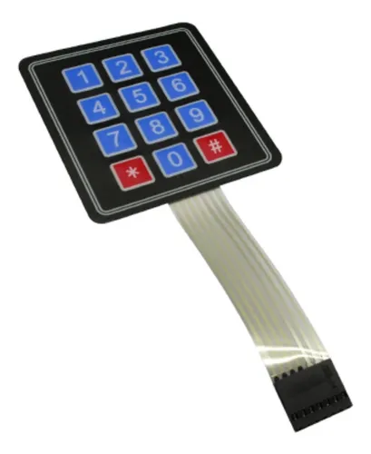 Teclado Matricial De Membrana 3x4 Oky0271 Teclado Matricial De Membrana 3x4 Oky0271