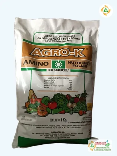 1kg Agro K Amino Alto Contenido De Potasio Nutricion Plantas Mercadolibre
