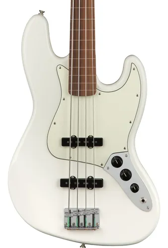 Fender Player Jazz Bajo Eléctrico Bass Fretless Polar White Meses Sin Interés