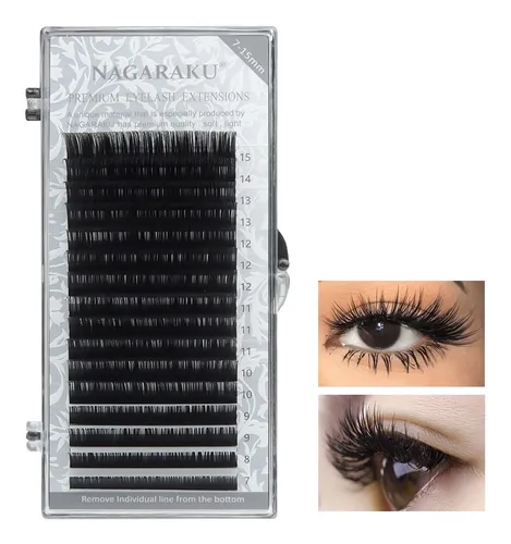 Blister Extensiones Pestañas Mink Mixto 1x1 Nagaraku Meses Sin Interés