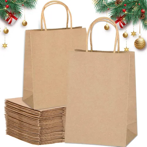 Bolsas De Papel Kraft Grande 12 Unidades Cuotas Sin Interés