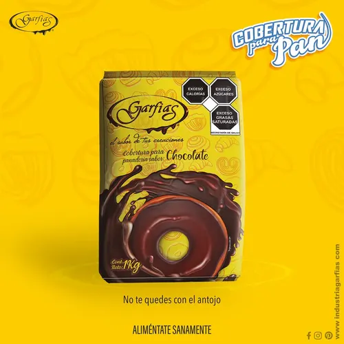 Cobertura de Chocolate Garfias Tableta 1 kg para Repostería | MercadoLibre