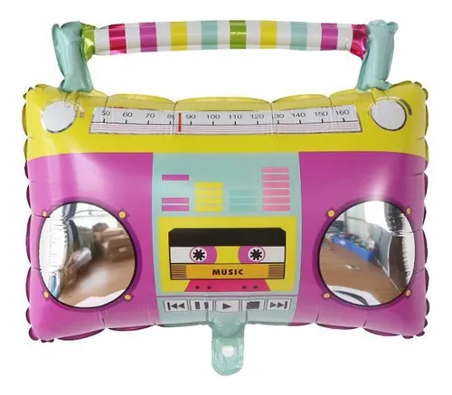 Globo Metalico Boombox Radio Fiesta | MercadoLibre