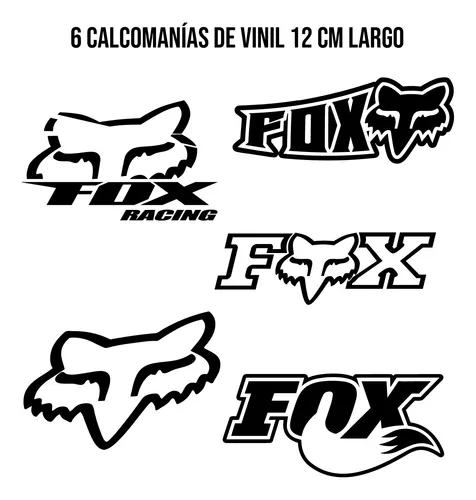 Calcomanías Fox Para Auto Y Moto 5 Piezas Meses Sin Intereses