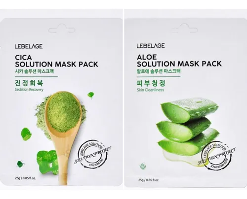 Mascarillas Coreanas Aloe Vera Y Cica Rejuvenecedora 10pz Meses