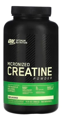 Creatina Monohidratada Pura 300g 100 Doses Optimum Nutrition Frete Grátis