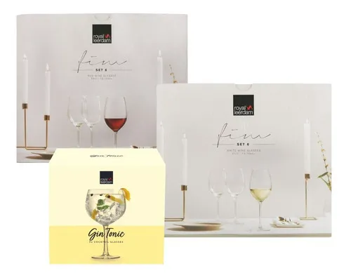 Set Cocktail 16 Copas 6 Copas Vino Tino 540ml 6 Copas Vino Mercadolibre