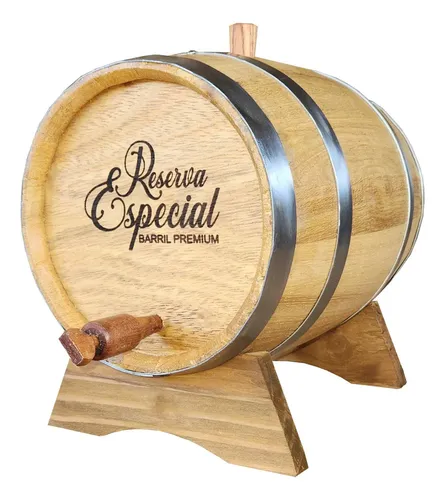 Barril Brasil de Madeira de Roble 3 L Madera | MercadoLibre