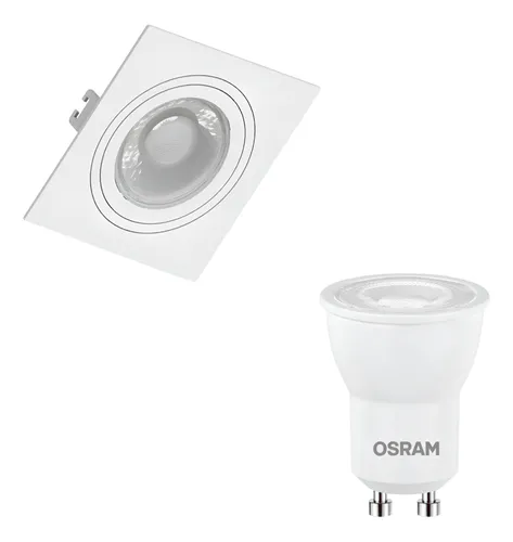 Spot Quadrado Embutir Br Par16 Dim 5 5w 2700k 550lm Osram Mercadolivre