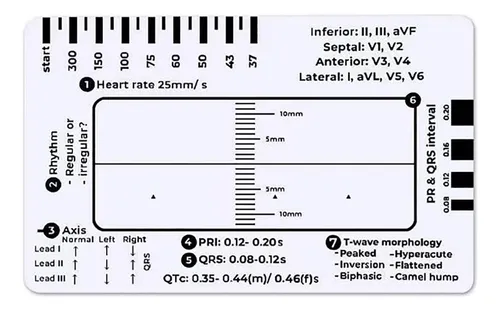 Ecg 7 Step Ruler, Ecg 7 Step Ruler For Ecg/ekg | Meses sin interés Ecg 7 Step Ruler, Ecg 7 Step Ruler For Ecg/ekg | Meses sin interés