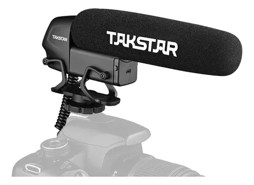 Micrófono Condensador Takstar Para Entrevistas Sgc 600 Color Negro
