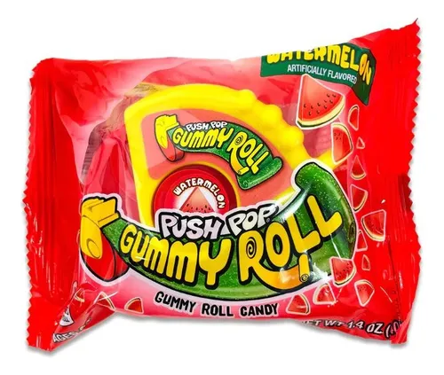 Push Pop Gummy Roll Dulce Watermelon 40g Importado | MercadoLibre