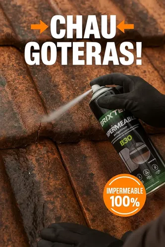Membrana Sellador Impermeable Aerosol Blanco 500ml Brixter | MercadoLibre