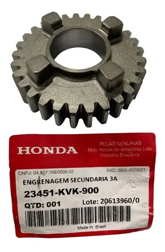 Engrenagem Secundária Cb300 Xre300 Cambio 3ª Marcha Original | Frete grátis Engrenagem Secundária Cb300 Xre300 Cambio 3ª Marcha Original | Frete grátis