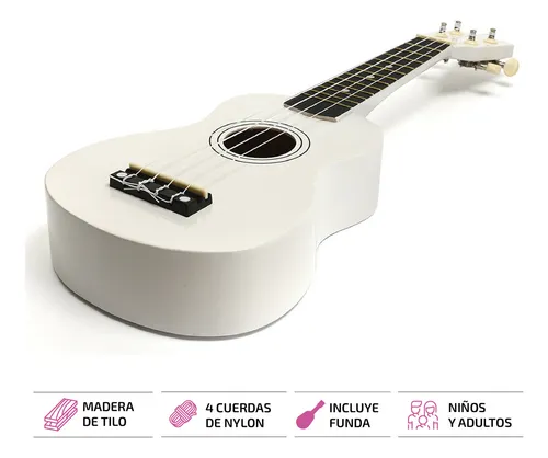 Ukelele Soprano Cuerdas Funda Pua Color Blanco | MercadoLibre Ukelele Soprano Cuerdas Funda Pua Color Blanco | MercadoLibre