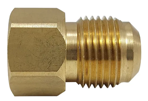Unión Bronce Reducción 1/2m X 3/8h Flare Refrigeracion Unión Bronce Reducción 1/2m X 3/8h Flare Refrigeracion