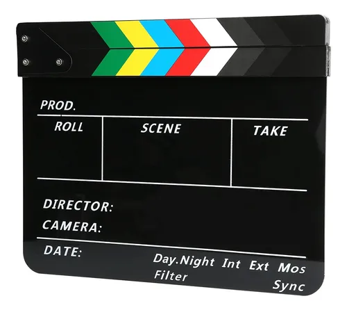 Claqueta Profesional De Escena De Video Director 30x25cm | Cuotas sin ... Claqueta Profesional De Escena De Video Director 30x25cm | Cuotas sin ...