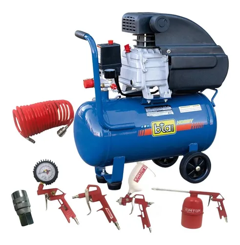 Compresor 24 Litros 2hp 1500w 8 Bar + Kit 5 Piezas Neumatico en venta ... Compresor 24 Litros 2hp 1500w 8 Bar + Kit 5 Piezas Neumatico en venta ...