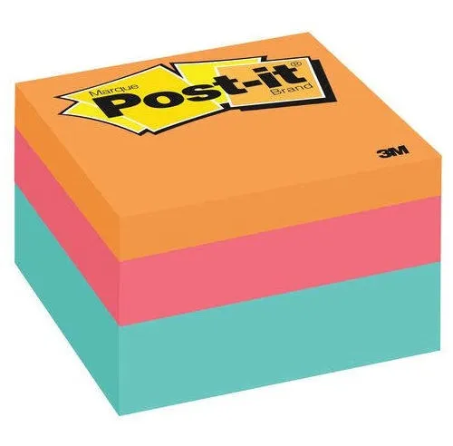 Notas Adhesivas Post It 3 Colores 3x3 Pulgadas 400 Hojas Meses Sin
