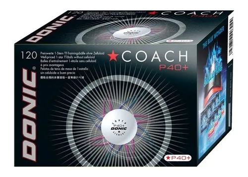 120 Pelotas Donic Coach 40 Poly Ping Pong Tenis De Mesa Envío Gratis