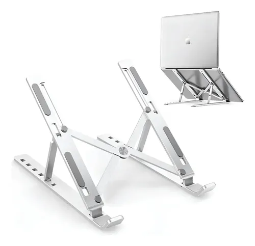 Soporte Base Portatil Apoya Notebook Regulable Plegable Plateado/negro ...