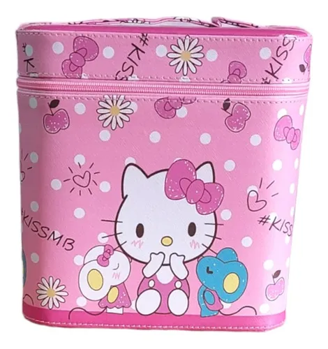 Maletin Neceser Hello Kitty Bolsa Cosmetiquera De Viaje Envío Gratis