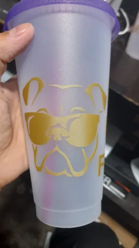 Vaso Mágico Personalizado En Vinil Con Nombre O Logo En Venta En