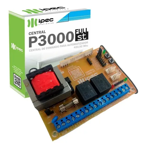 Central Placa Comando P3000 Portão Motor 4 Trimpots Garen Central Placa Comando P3000 Portão Motor 4 Trimpots Garen