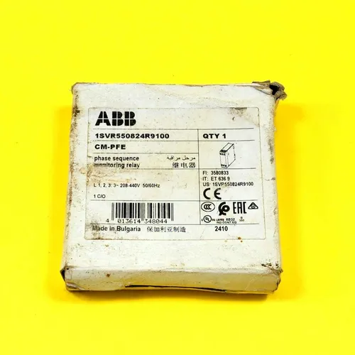 Abb 1svr550824r9100 Cm-pfe Phase Sequence Monitoring Relay | Envío gratis Abb 1svr550824r9100 Cm-pfe Phase Sequence Monitoring Relay | Envío gratis