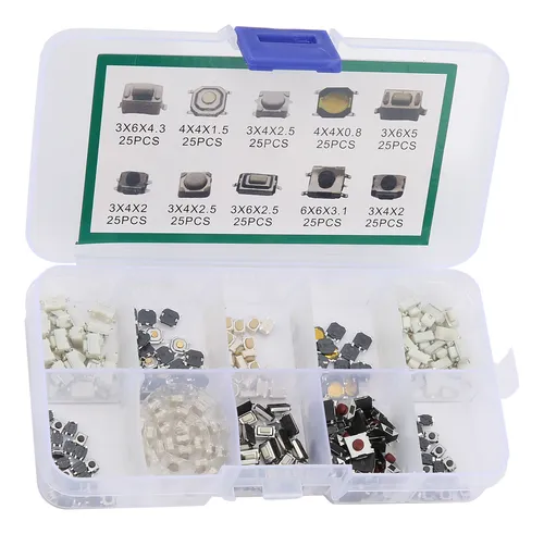 Kit De 10 Tipos De Botones Pulsadores Value Tactile Micro, 2 | Cuotas ... Kit De 10 Tipos De Botones Pulsadores Value Tactile Micro, 2 | Cuotas ...