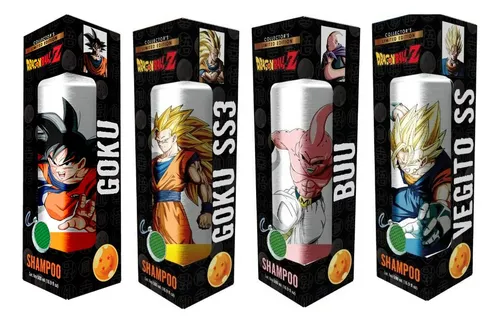 Shampoo Coleccionable Dragon Ball Z 4 Pack Goku Mercadolibre