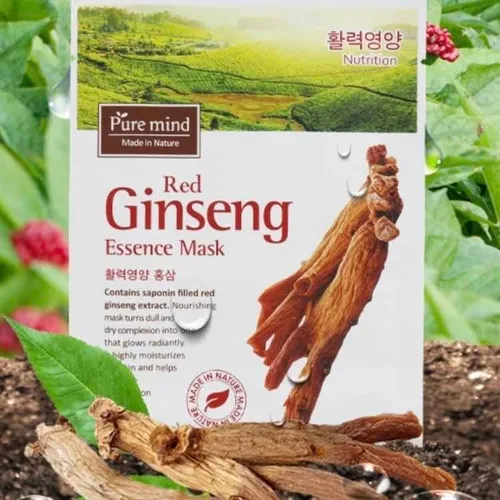 Mascarillas Revitalizante Ginseng Rojo Premium Coreana 10pz