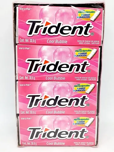 Trident Value Pack Cool Bubble 12 Piezas Adams | Meses sin interés
