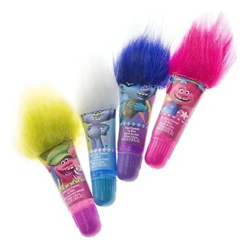 Trolls Brillo De Labios Con Cabello 4 Sabores Incluyen: Uva | MercadoLibre