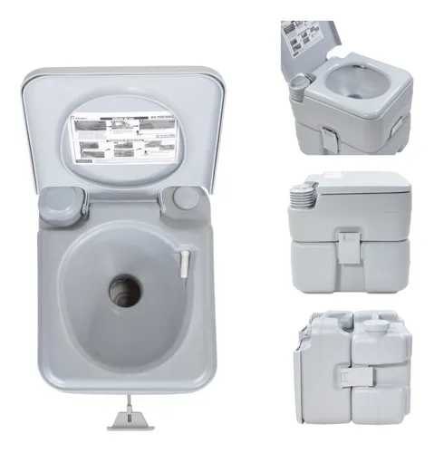 Baño Portatil Inodoro Sanitario Wc Escusado 10 Litros