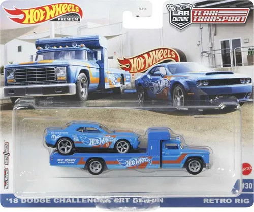 Hot Wheels Team Transport 18 Dodge Challenger Srt Demon And Re Mercadolibre